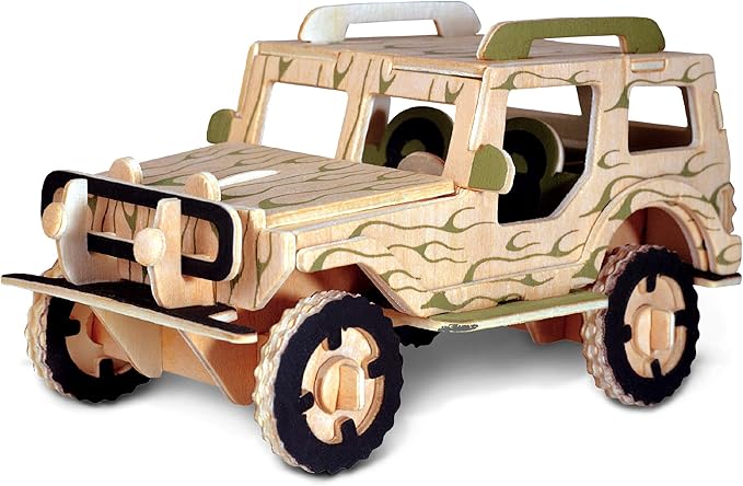 Off Road Wood Craft Construction Model Kit - 50 Pieces – Doodlebug's ...