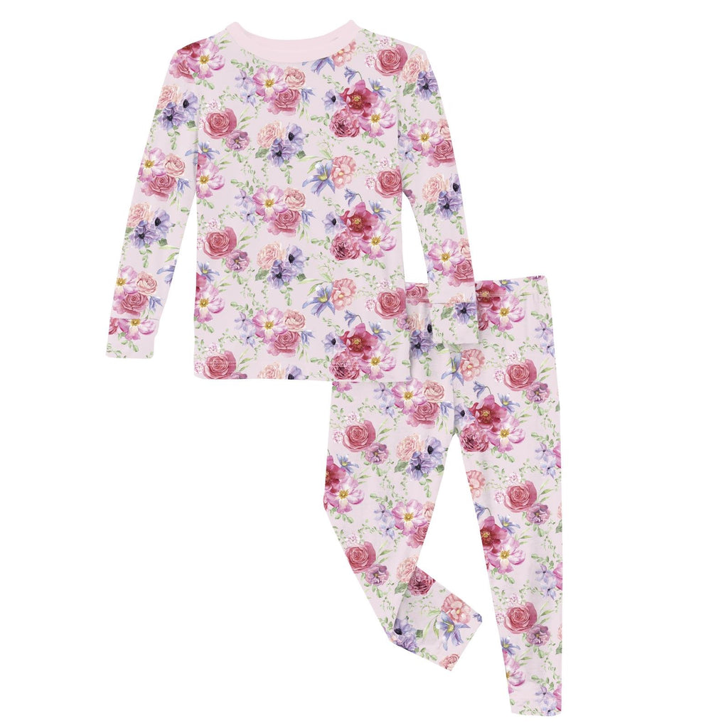 Long Sleeve Pajama Set in Shrinking Violet Dreamy Floral – Doodlebug's ...